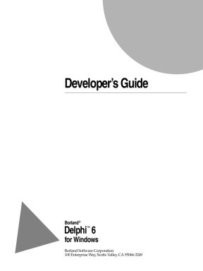 delphi 6 - developer's guide