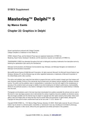 delphi 5 - mastering delphi 5 - chapter 22 - graphics