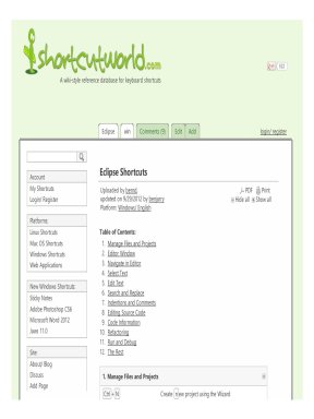 useful keyboard shortcuts for eclipse