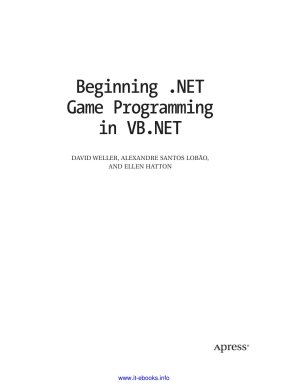 beginning .net game programming in vb .net