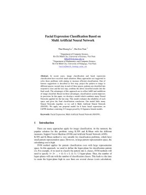 facial expression classification based on multi artificial neural network