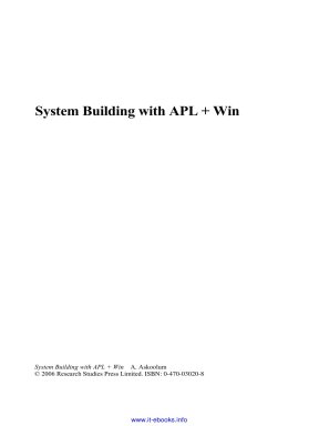 system building with apl + win