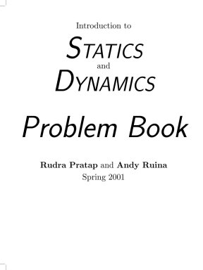 Introduction to statics and dynamics problem book