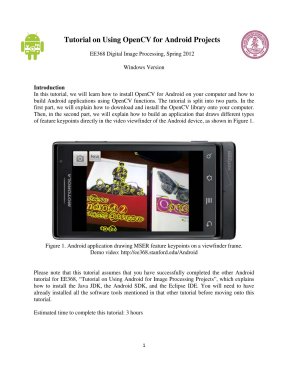 tutorial 2 opencv for android setup windows