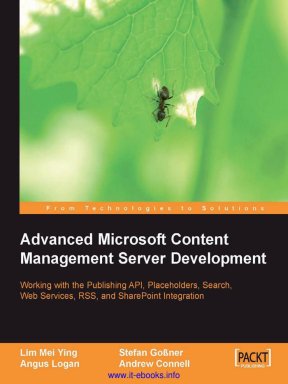 advanced microsoft content management server development