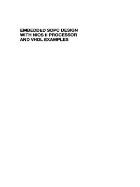 Embedded SoPC design with nios II processor and VHDL examples