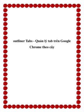 outliner Tabs - Quản lý tab trên Google Chrome theo cây potx