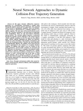 neural network - trajectory generation