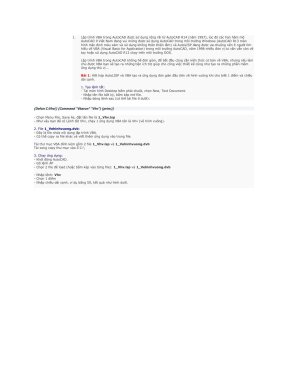 Lập trình VBA trong AutoCAD được sử dụng rộng rãi từ AutoCAD r14 - Tài liệu text