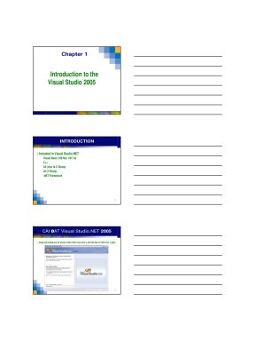 Chapter 1 Introduction to the Visual Studio 2005