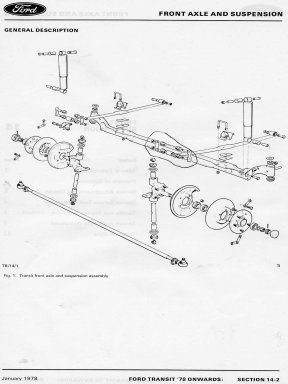 Ford transit 1978 1986 front axle and suspension hệ thống cầu trước và ...