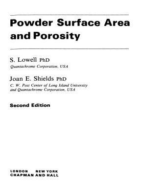 powder surface area and porosity