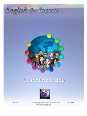 Teacher Guide English For Success DynEd