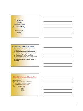 Chapter 4 Menus, Functions And Common Dialog