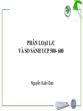 Bài giảng phân loại LC và so sánh UCP 500 600
