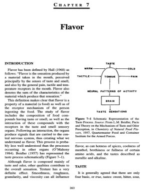 Flavor 1 - Principle of food chemistry