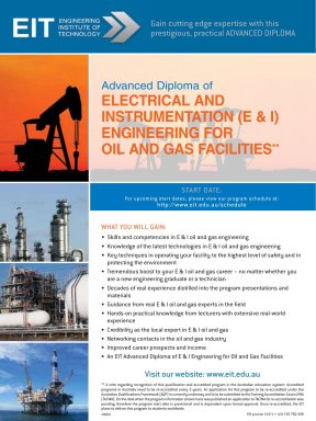 electrical and instrumentation engineering for oil and gas facilities