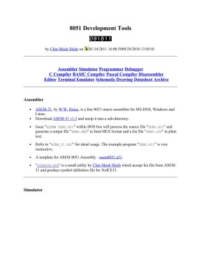 8051 Development Tools doc