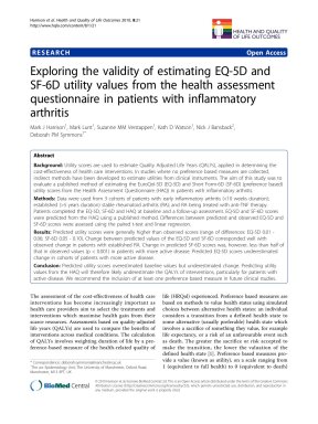 báo cáo hóa học: " Exploring the validity of estimating EQ-5D and SF-6D ...