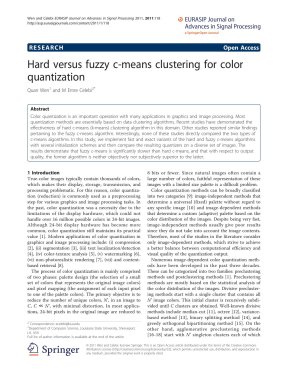 Báo cáo hóa học: " Hard versus fuzzy c-means clustering for color ...