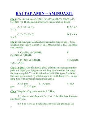 BAI TAP AMIN – AMINOAXIT pot
