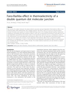 Báo cáo hóa học: " Fano-Rashba effect in thermoelectricity of a double ...