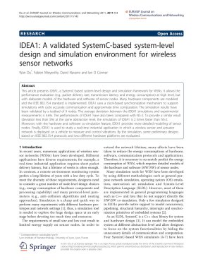Báo cáo hóa học: "IDEA1: A validated SystemC-based system-level design and simulation environment