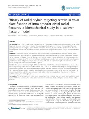 báo cáo hóa học:" Efficacy of radial styloid targeting screws in volar ...
