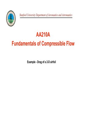 AA210A Fundamentals of Compressible Flow