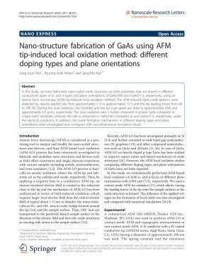 Báo cáo hóa học: " Nano-structure fabrication of GaAs using AFM tip ...