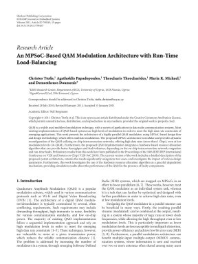 Báo cáo hóa học: " Research Article An MPSoC-Based QAM Modulation Architecture with Run-Time ...