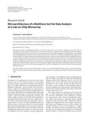 Báo cáo hóa học: "Research Article Microarchitecture of a MultiCore SoC ...