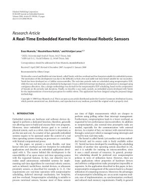 Báo cáo hóa học: " Research Article A Real-Time Embedded Kernel for ...