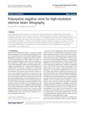 báo cáo hóa học: " Polystyrene negative resist for high-resolution ...