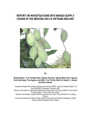 Báo cáo nghiên cứu khoa học " REPORT ON INVESTIGATIONS INTO MANGO SUPPLY CHAINS IN THE MEKONG ...