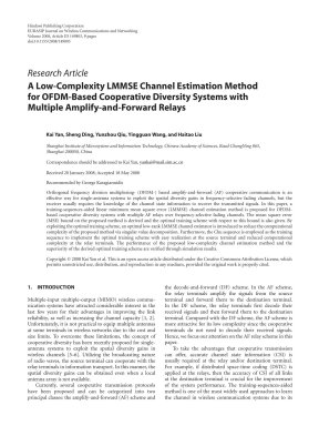 Báo cáo hóa học: " Research Article A Low-Complexity LMMSE Channel Estimation Method for OFDM ...