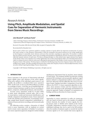 Báo cáo hóa học: " Research Article Using Pitch, Amplitude Modulation, and Spatial Cues for ...