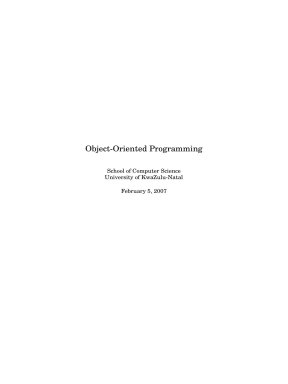 Object Oriented Programming Using Java Pdf