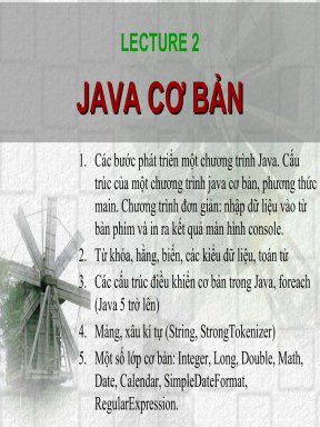 Giáo trình Java - Lec2: Java cơ bản pdf