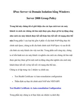 IPsec Server và Domain Isolation bằng Windows Server 2008 Group Policy doc