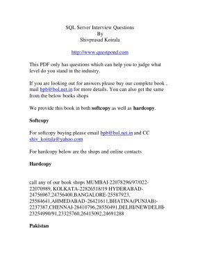 SQL Server Interview Questions By Shivprasad Koirala pptx
