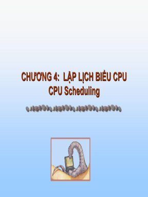Bài Giảng Hệ Điều Hành-Chương 4 : LẬP LỊCH BIỂU CPU CPU pot