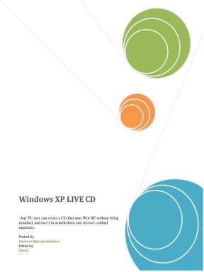 Building XP Live CD - Hướng dẫn tạo Windows XP chạy trên CD pot