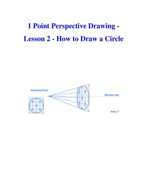 Point Perspective Drawing Lesson 2 - How to Draw a Circle doc