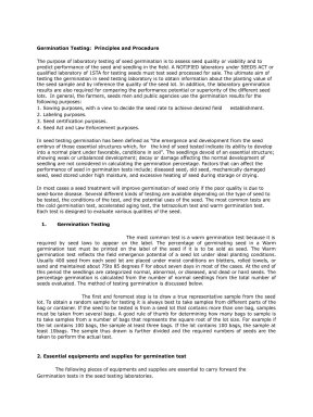 Germination Testing: Principles and Procedure pot