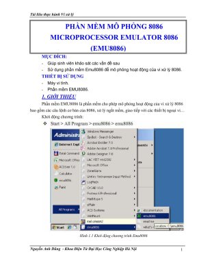 HƯỚNG DẪN THỰC HÀNH MÔ PHỎNG VI XỬ LÝ DÙNG EMU 8086 ppt