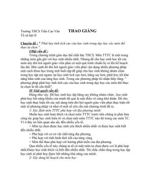 Chuyên đề "TTTC"