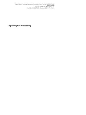 digital signal processing laboratory experiments using c and the tms320c31 dsk