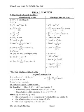 LÝ THUYẾT ONTHI TN