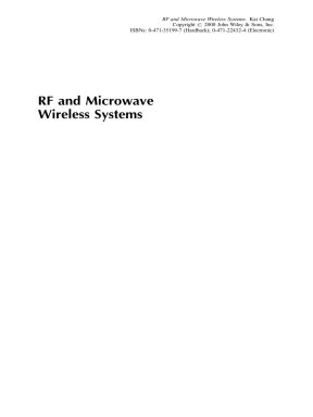 rf and microwave wireless systems